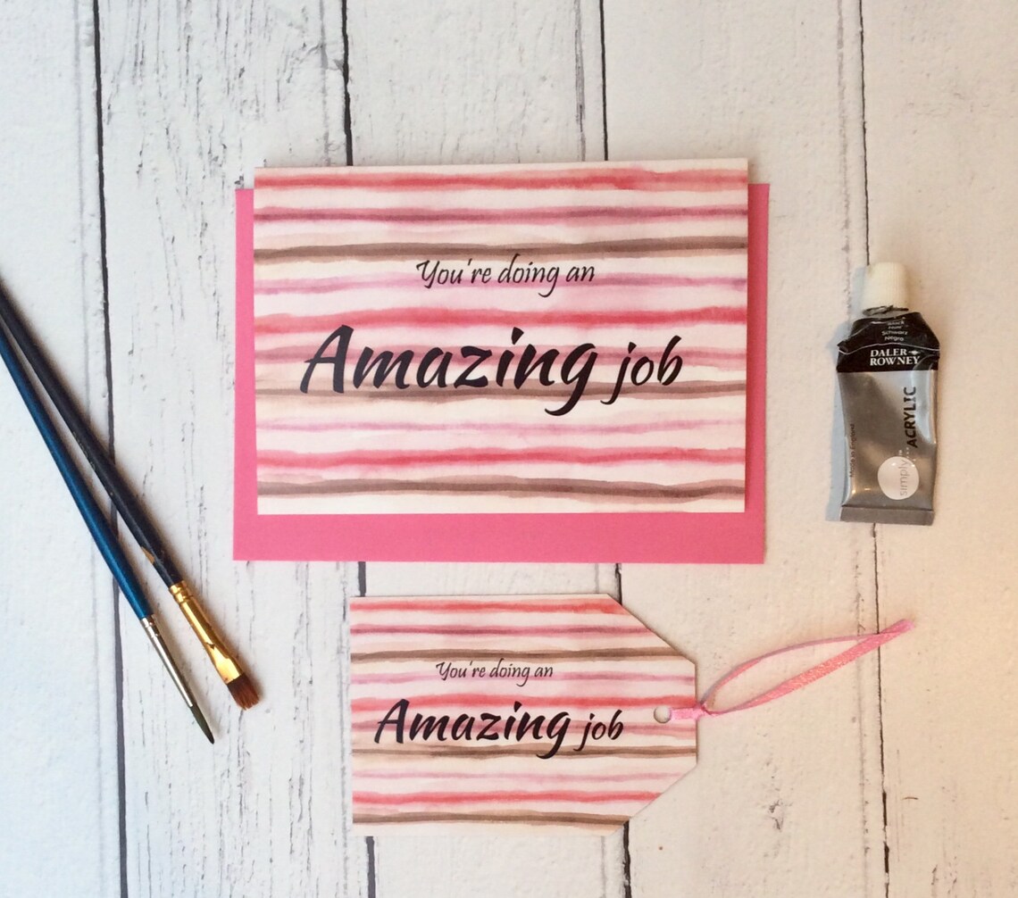 AMAZING Jobencouragement Cardfriendship Cardaffirmation - Etsy