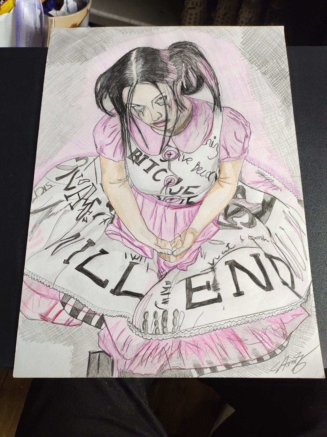 Amy Lee Evanescence Original Drawing A3 Art - Etsy