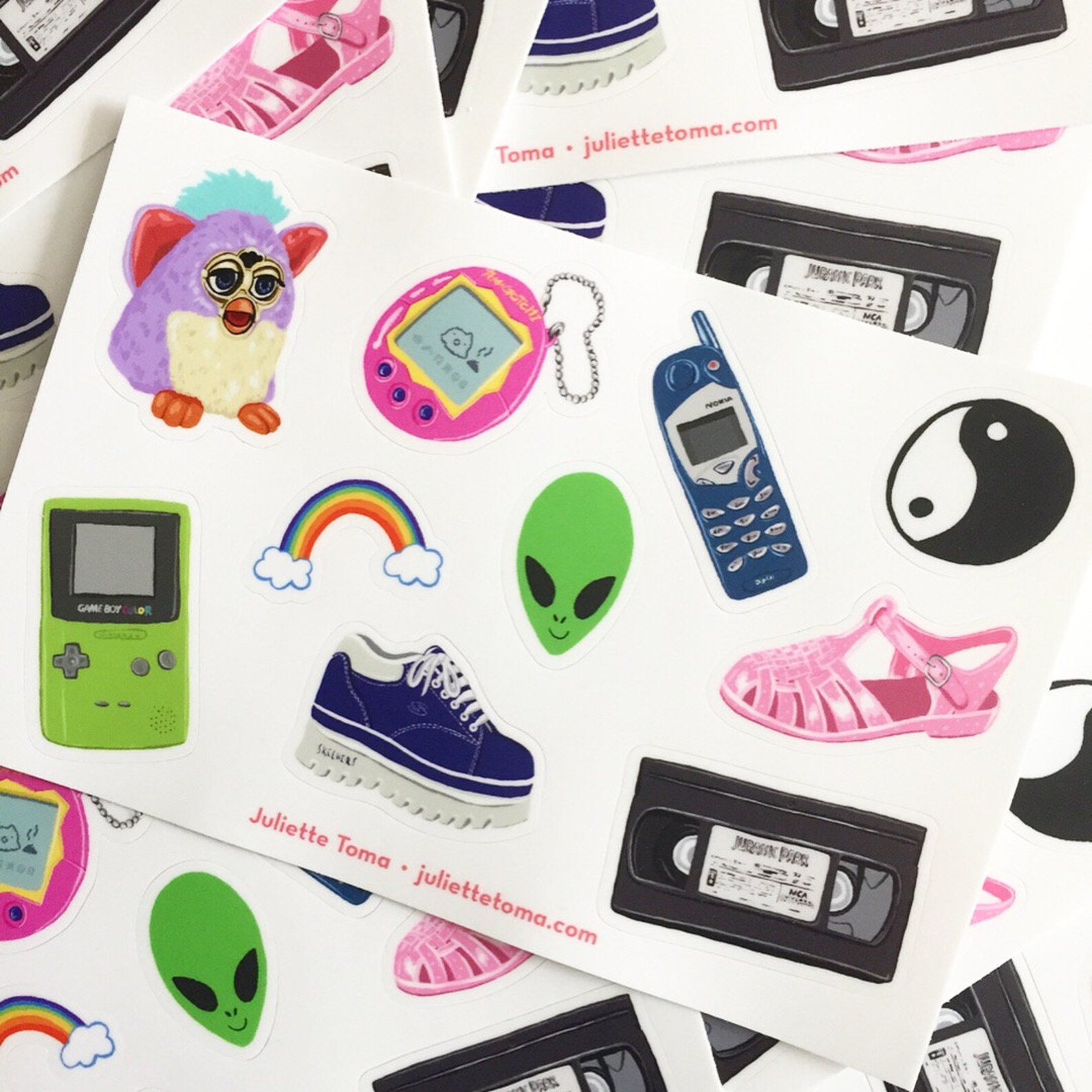 90s Sticker Sheet - Etsy