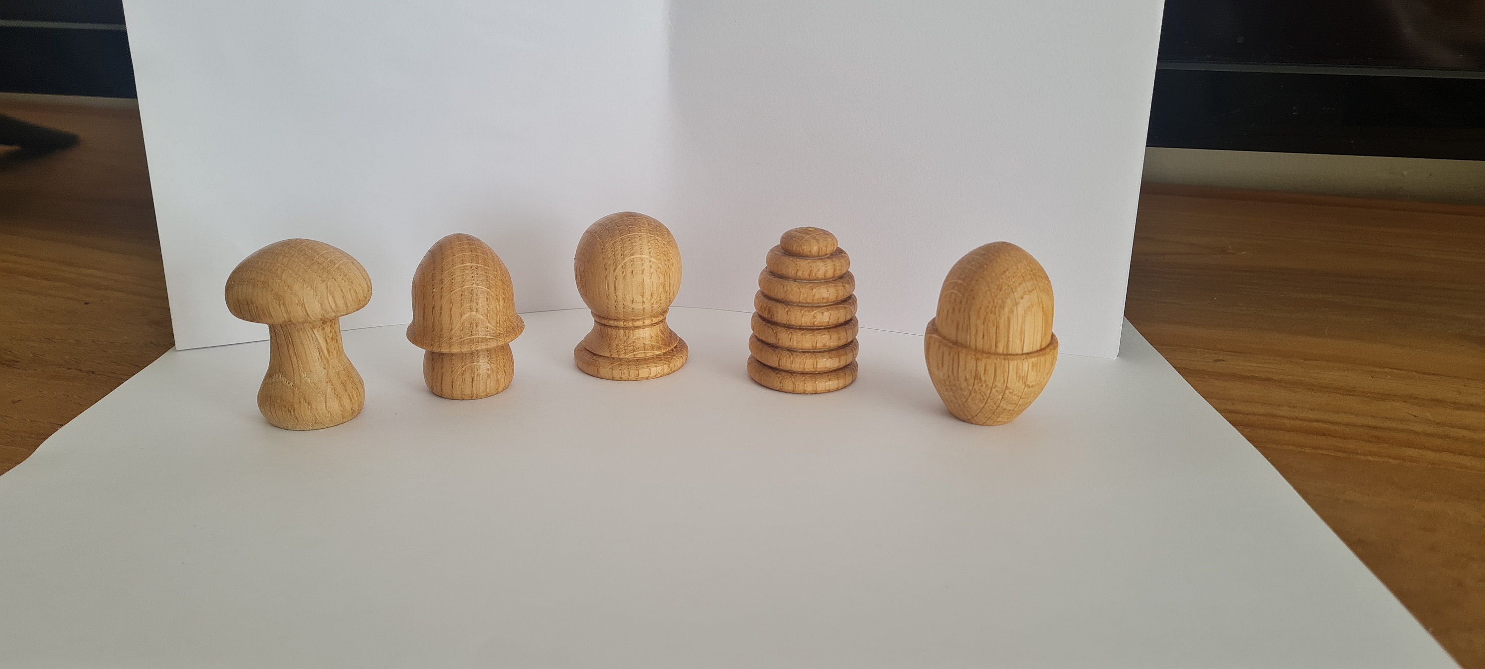 Garden Cane Toppers Acorns Safe and Looks Great Handmade Wooden Garden ...