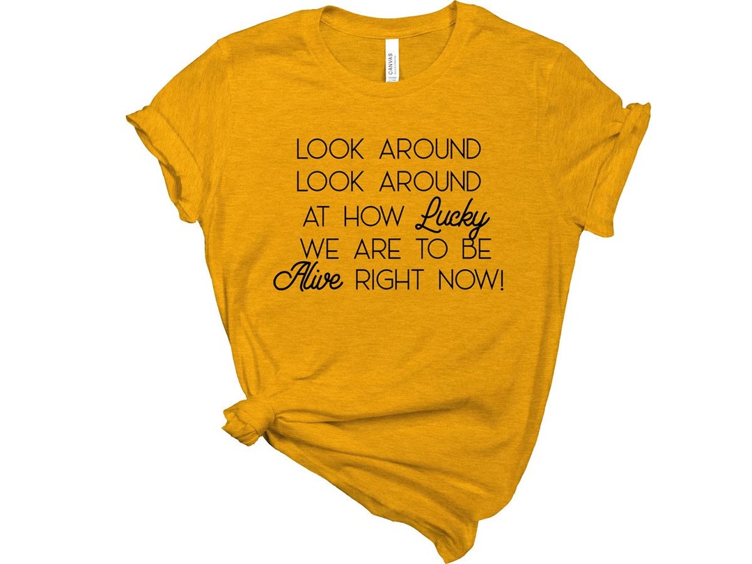 Hamilton Tee Look Around at How Lucky We Are to Be Alive - Etsy
