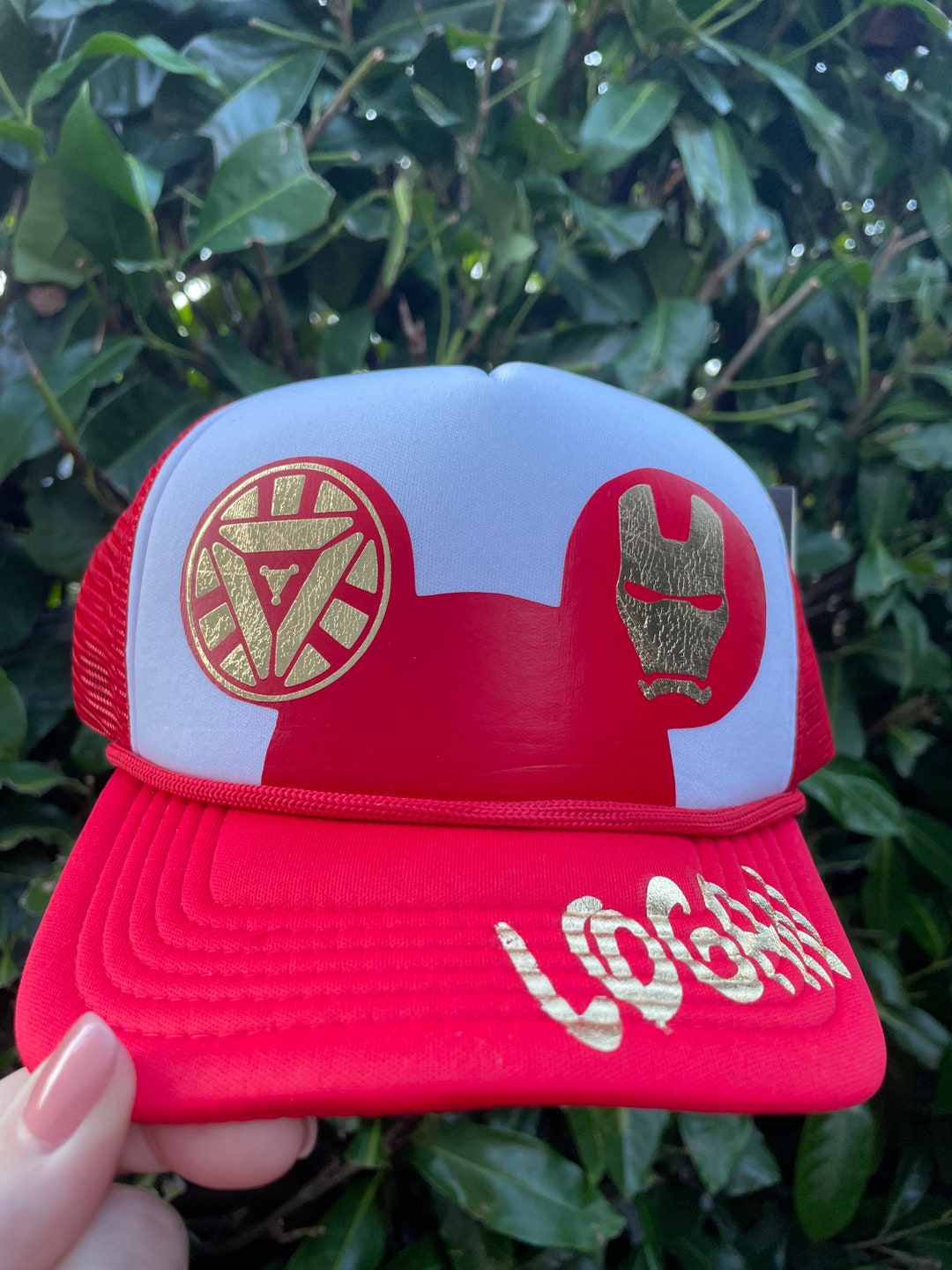 Adult Personalized Iron Man Disney Trucker Hats - Etsy