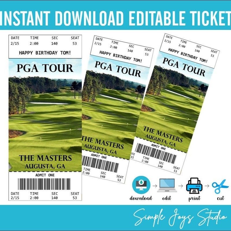 Golf Printable - Etsy