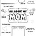 All About My Mom Mother's Day Coloring Page Fill in the Blank, Mother's ...