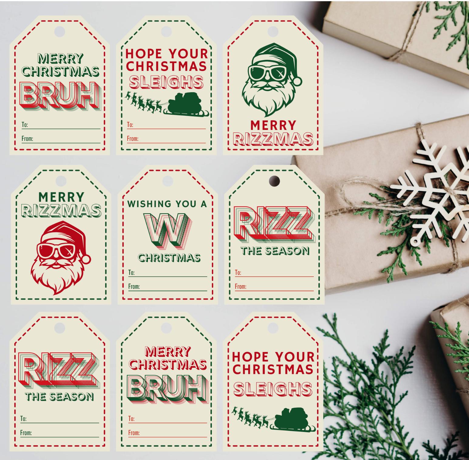 Funny Gen Z Teen Slang Printable Christmas Gift Tags - Etsy