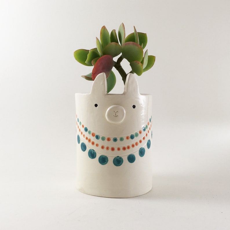 Llama Planter Llama Plant Pot Alpaca Flower Pot - Etsy