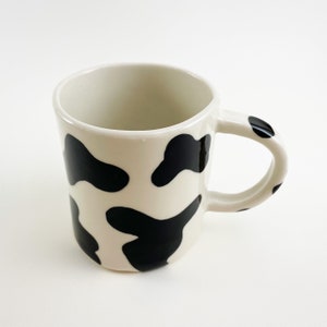 Handmade Mug With Cow Print, Coffee Cup, Ceramic Mug, Handmade Ceramic ...