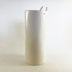 Long Cat Vase, White Cat Vase, Ceramic Vase, House Warming Gift, New ...