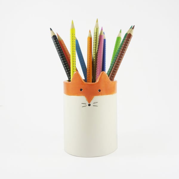 Ceramic Pen Holder - Etsy