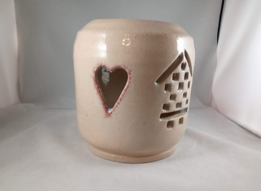 Old Farm Pottery, Stoneware Luminary, Candle Lantern, Handmade, Cissna ...