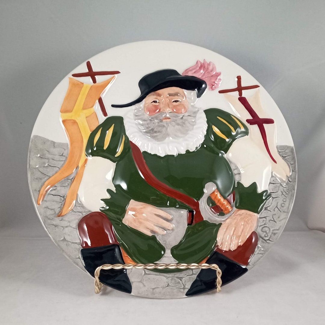 Plate for Home Bar English Pub Man Cave, Falstaff, Hand Painted ...