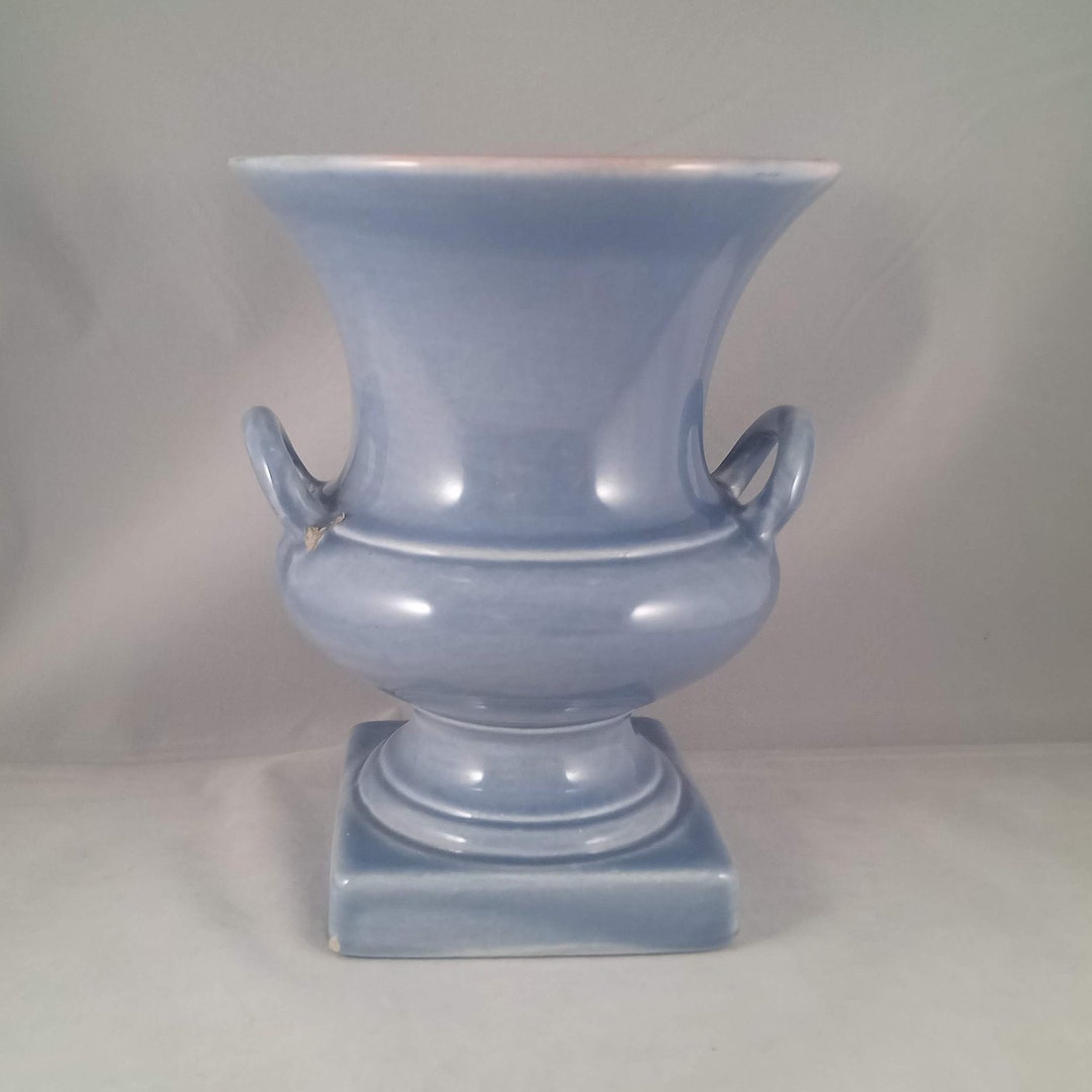 Red Wing Pottery, Vase, Blue and Pink, Urn, 871, Flower Vase, Red Wing ...