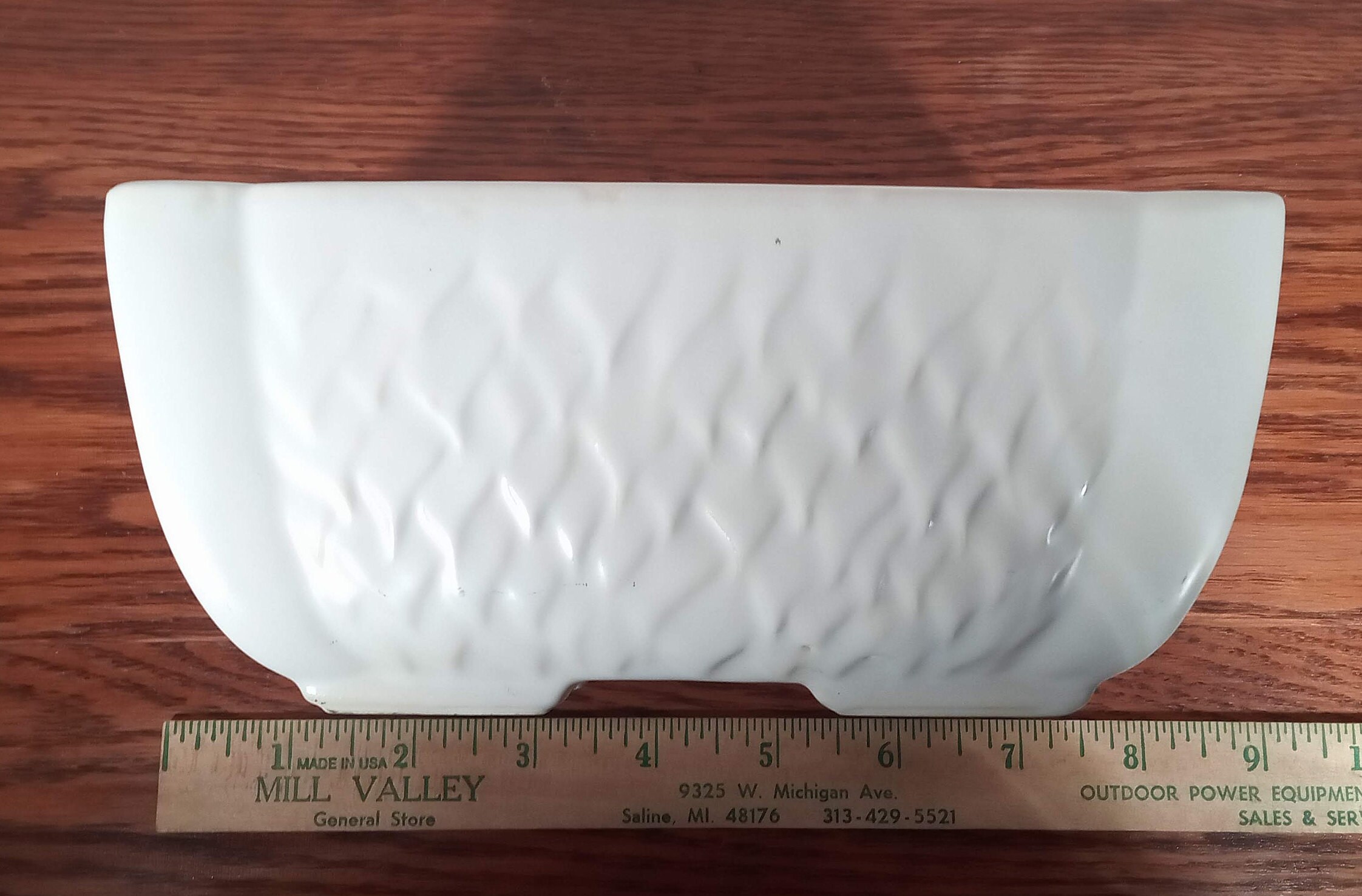 Hull Pottery Planter, White, Imperial, USA Pottery, 76 USA, Footed, 7 ...