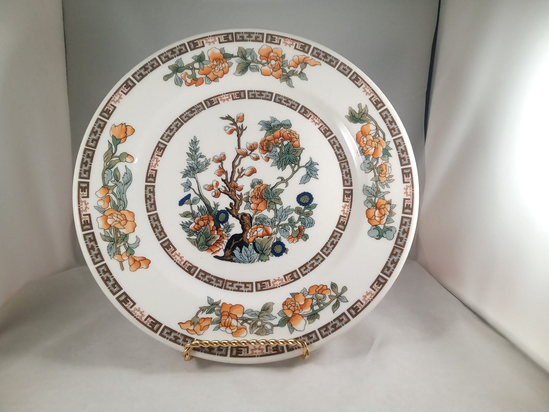 O P Co. Dinner Plate, Indian Tree, 1931, Onondaga Pottery, Syracuse ...