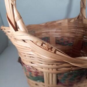 Easter Basket, 1950's, Handwoven Wicker, Splint, Old Fashioned, Bonnet ...