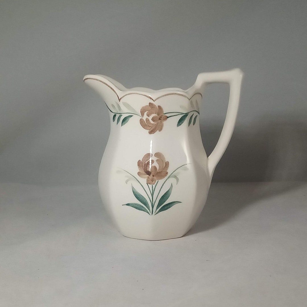 White Ironstone Creamer Made by Adams, England, Estd 1657, With Hand ...