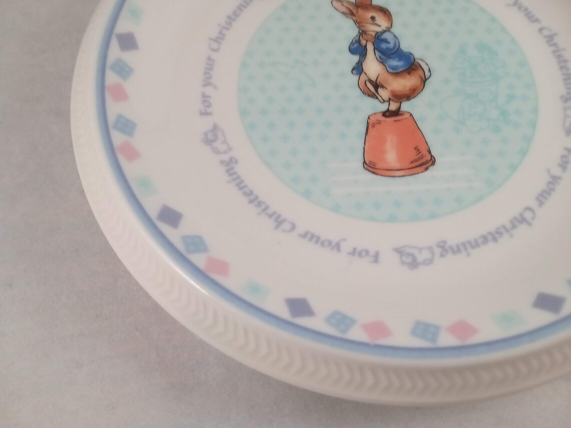 Peter Rabbit Plate Wedgewood Frederick Warne Childs Plate - Etsy