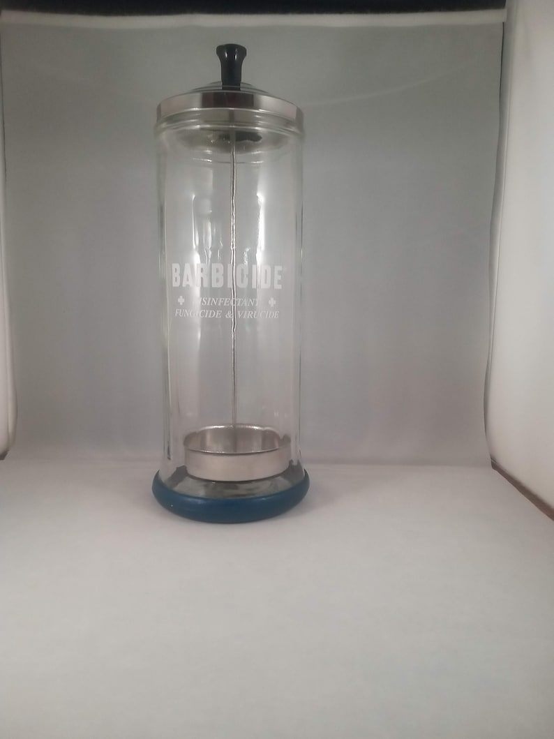 Barber Shop Glass Jar Disinfectant Germacide Hair Salon - Etsy