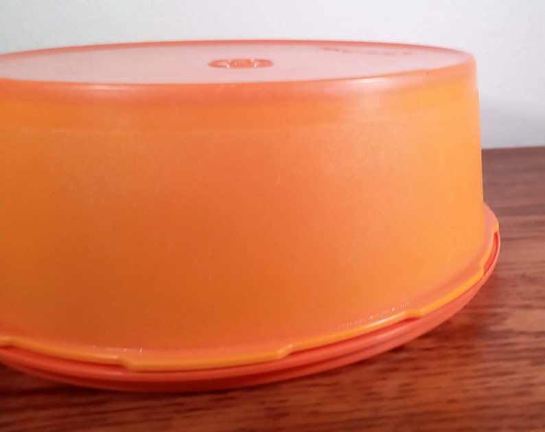 Tupperware Orange 8 Inch Canister With Lid, Starburst, 1204-11 ...