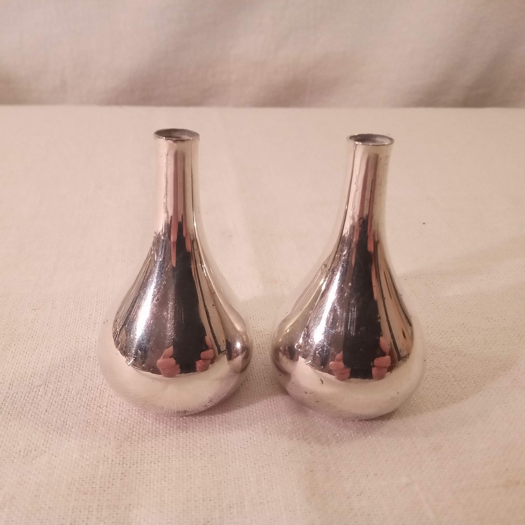 Dansk Silver Onion Candle Holders, Set of 2, Original 1960s Design With ...