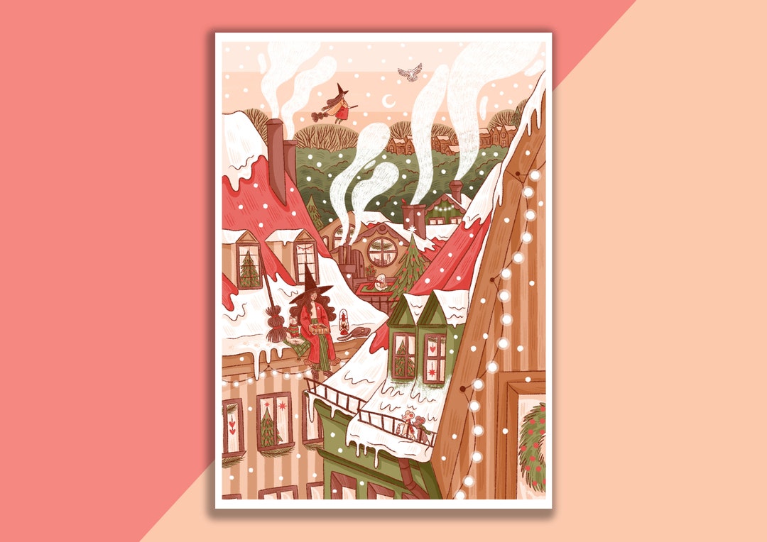 Break in the Snow Art Print | Poster, Digital Illustration, Artwork ...