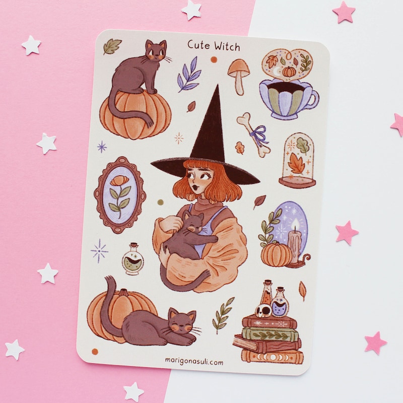 Witch Stickers - Etsy