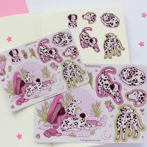 Dalmatians Sticker Sheet | Journal Stickers, Scrapbook Sticker, Planner ...