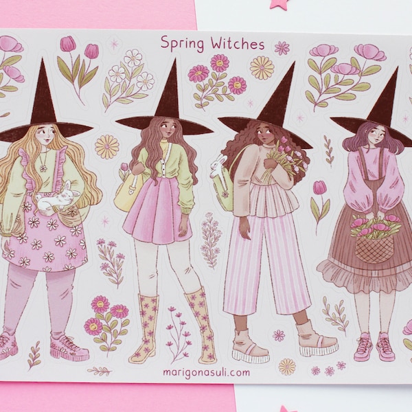 Spring Stickers - Etsy