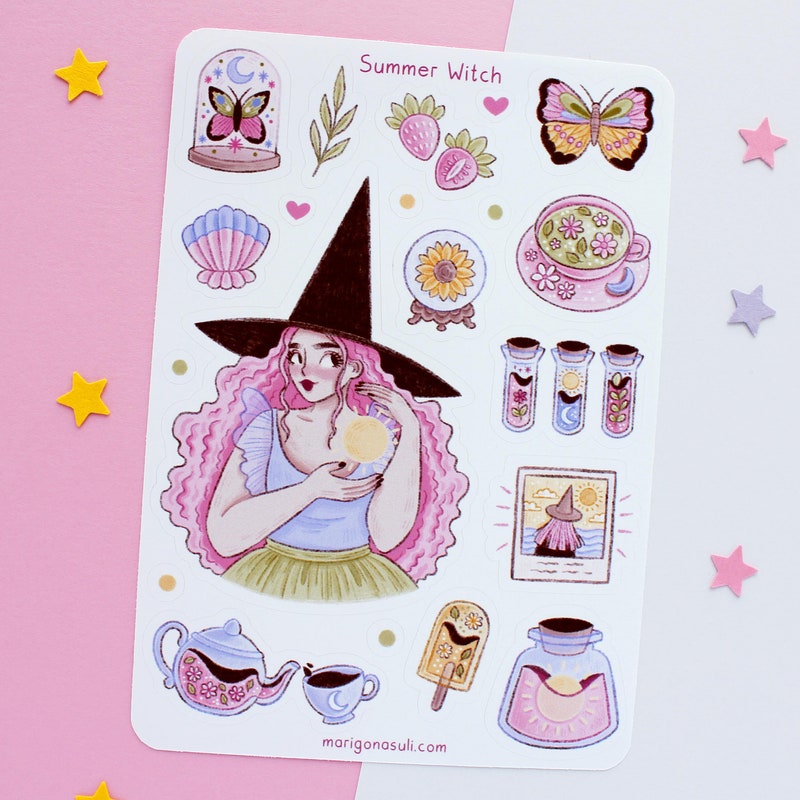 Witch Stickers - Etsy