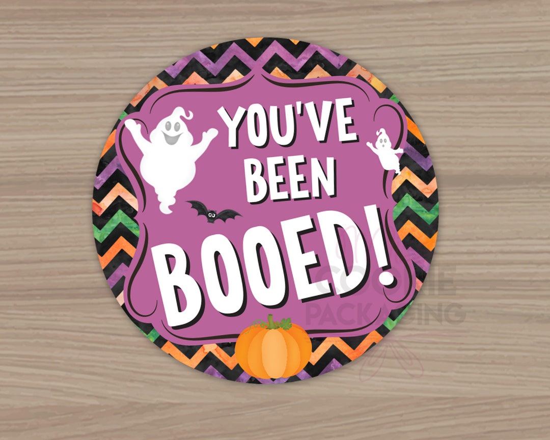 You've Been BOOED 2" Cookie Tag, Halloween You've Been Booed Cookie Bag ...