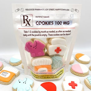 Rx Novelty Stand-up Pouch Empty Food-safe Pouch Nurse Appreciation Gift ...