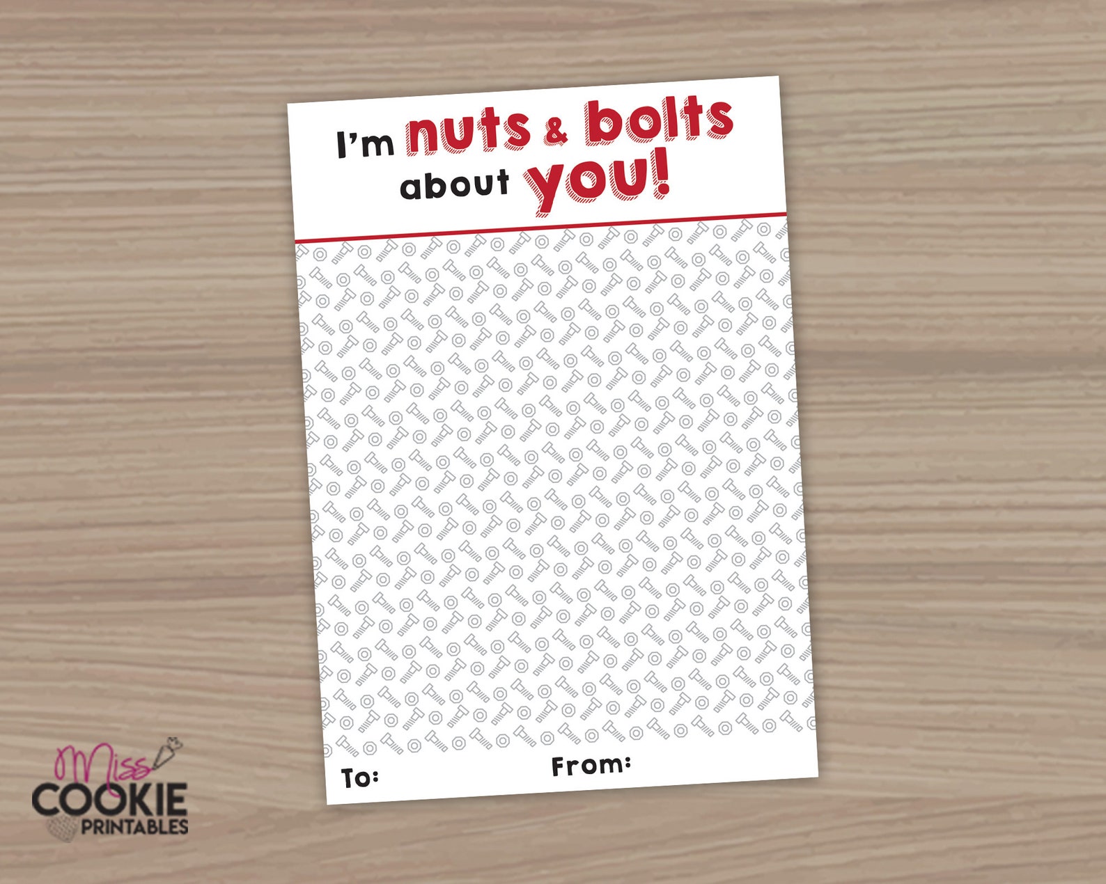 Printable Mini Cookie Card 3.5 X 5 I'm | Etsy