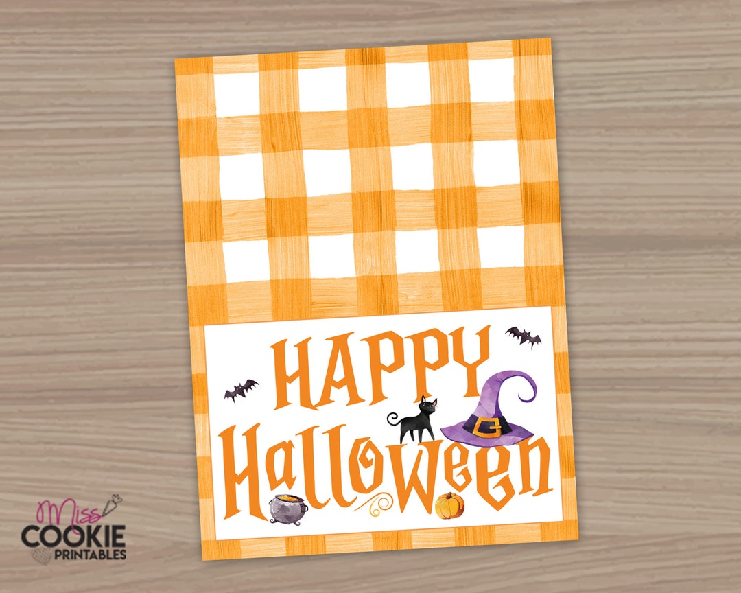 3" Happy Halloween Cookie Topper, Halloween Cookie TOPPER Trick or ...