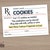 Printable Rx Label for Cookie prescription Jar 3 X 2 Cookie Rx Jar ...