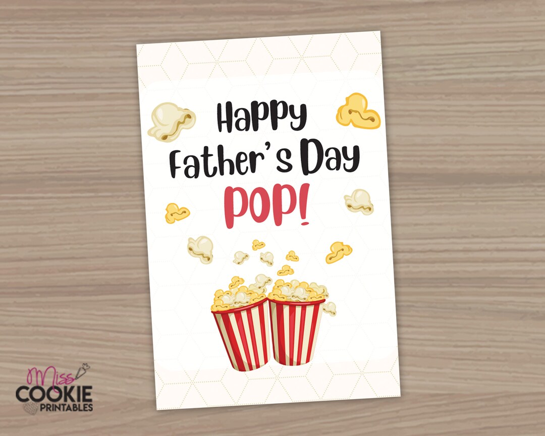 Happy Father's Day POP! Cookie Tag, 2" X 3" Father's Day Cookie Tag ...