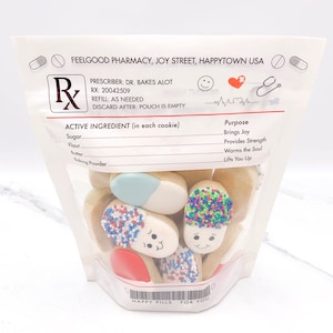 Rx Novelty Stand-up Pouch Empty Food-safe Pouch Nurse Appreciation Gift ...