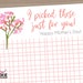Printable Mini Cookie Card "i Picked These Just for You" 3.5" X 5 ...