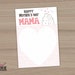 Printable Mini Cookie Card "happy Mother's Day Mama" 3.5" X 5" Mother's ...