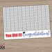 Printable you Did It Congratulations Mini Cookie Card 5 X 3.5 ...