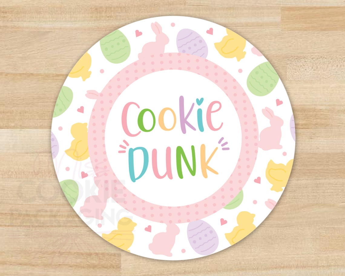 Spring DUNKER Cookies Printable Set 3x2 Dunkers - Etsy