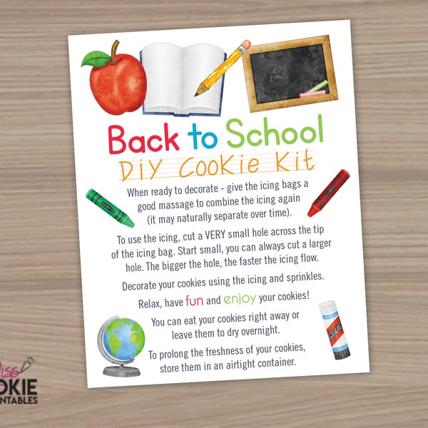 Back to School Cookies - Etsy