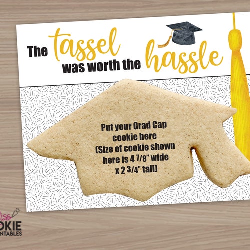 5 X 4 the Tassel Was Worth the Hassle Graduation Grad Cap - Etsy