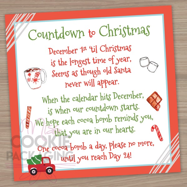 Hot Cocoa Poem - Etsy