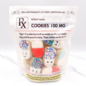 Rx Novelty Stand-up Pouch Empty Food-safe Pouch Nurse Appreciation Gift ...