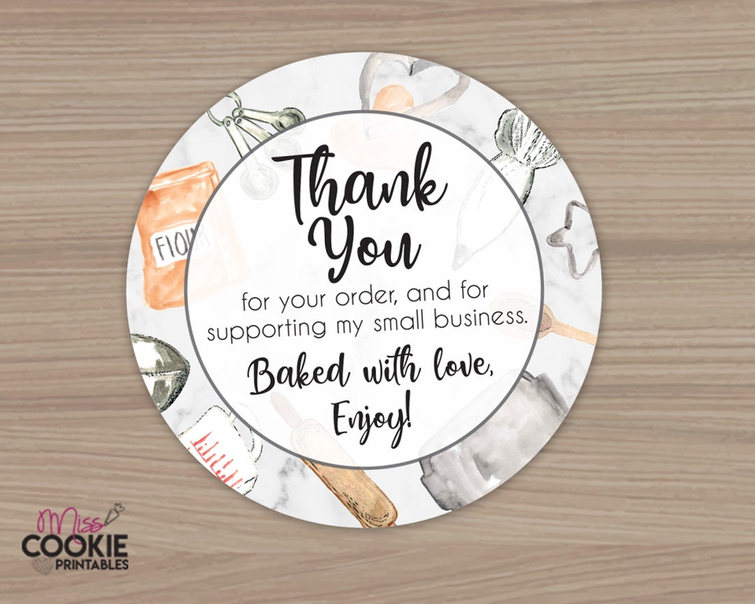 Printable “thank You for Your Order and for Supporting My Small ...