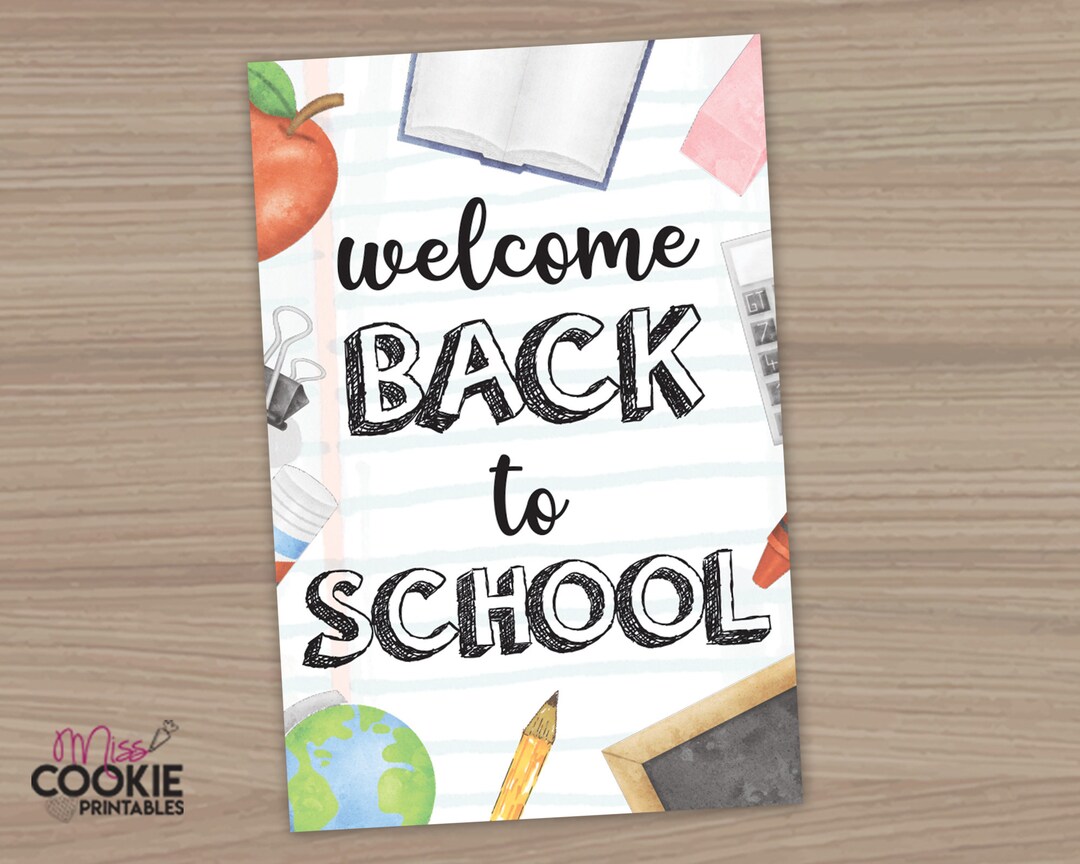 Welcome Back to School Cookie Tag 2" X 3", Fall Return to School ...