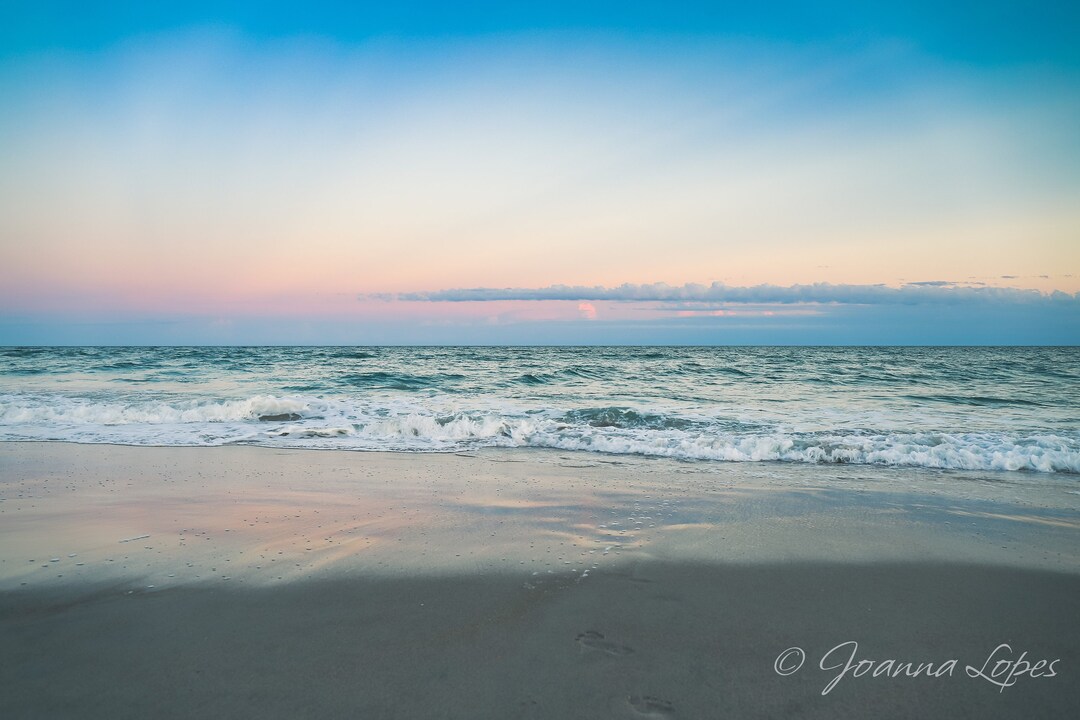 North Topsail Beach, Topsail Island NC Sunset - Print, Canvas Gallery ...