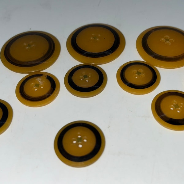 Two Tone Buttons - Etsy