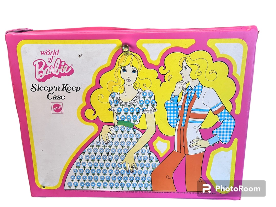 Vintage 1974 Mattel Barbie Case, World of Barbie Sleep 'n Keep Case, No ...