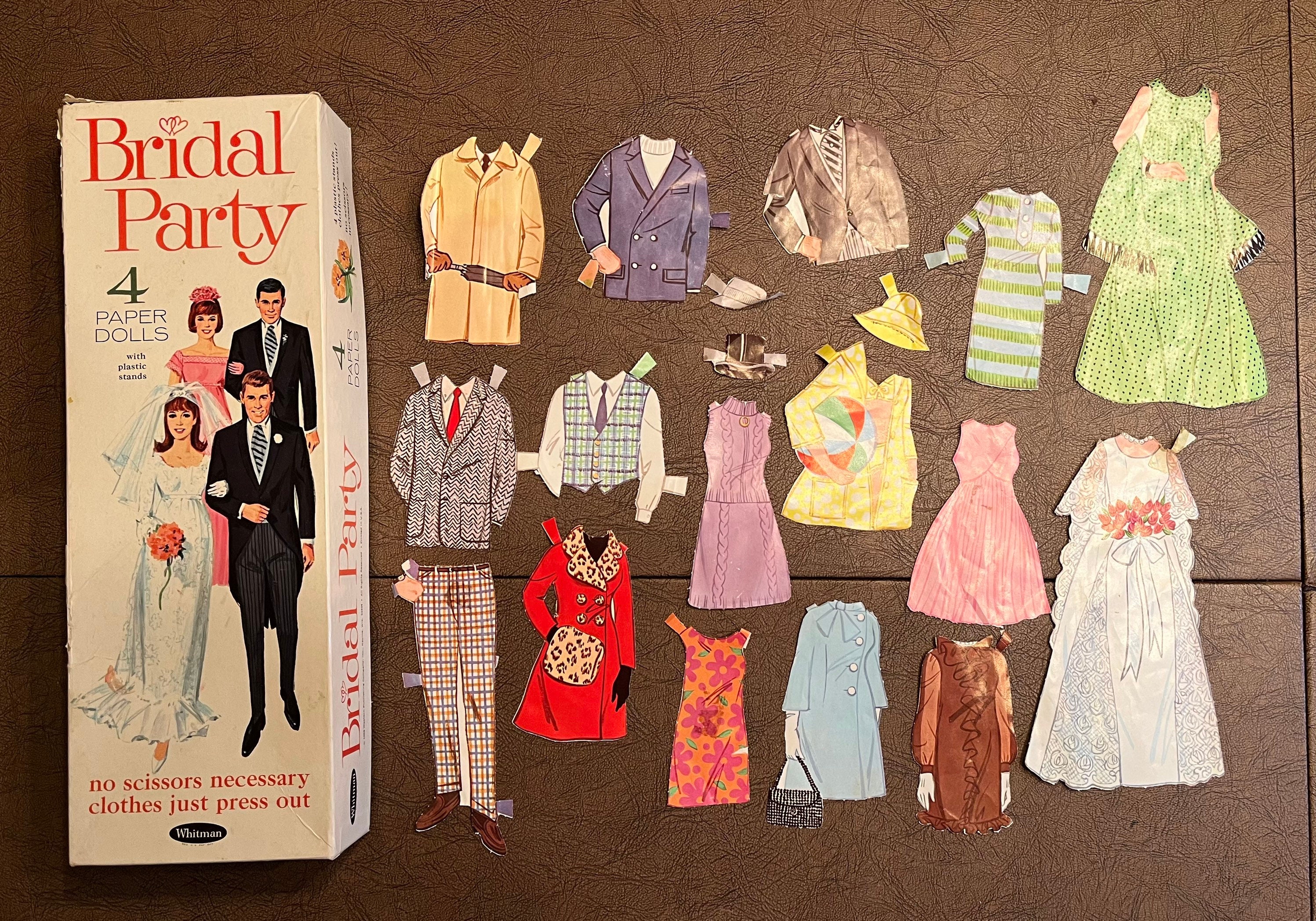 Vintage Whitman Bridal Party Paper Dolls 1968 Charmingpaper - Etsy